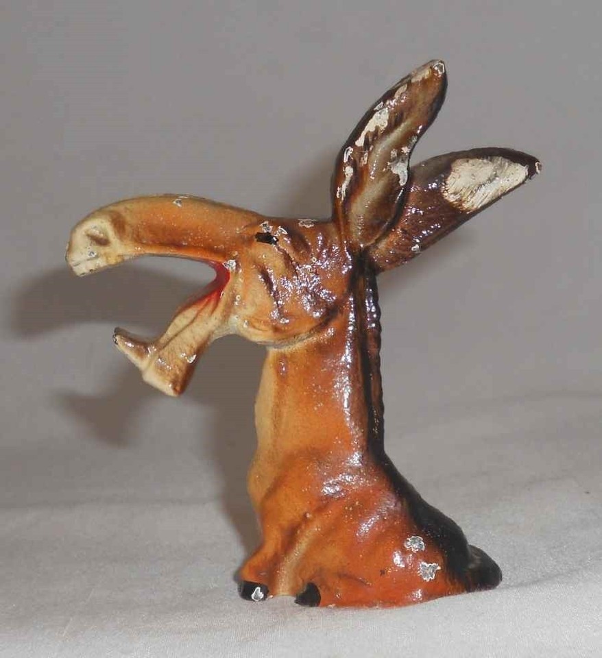 Vintage Cast Iron Figural Painted Bottle Opener Shaped As Donkey or ...