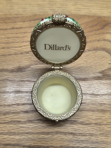 Trinket Box 2001 Dillards Hand Painted Ceramic Collectible Jewelry ...