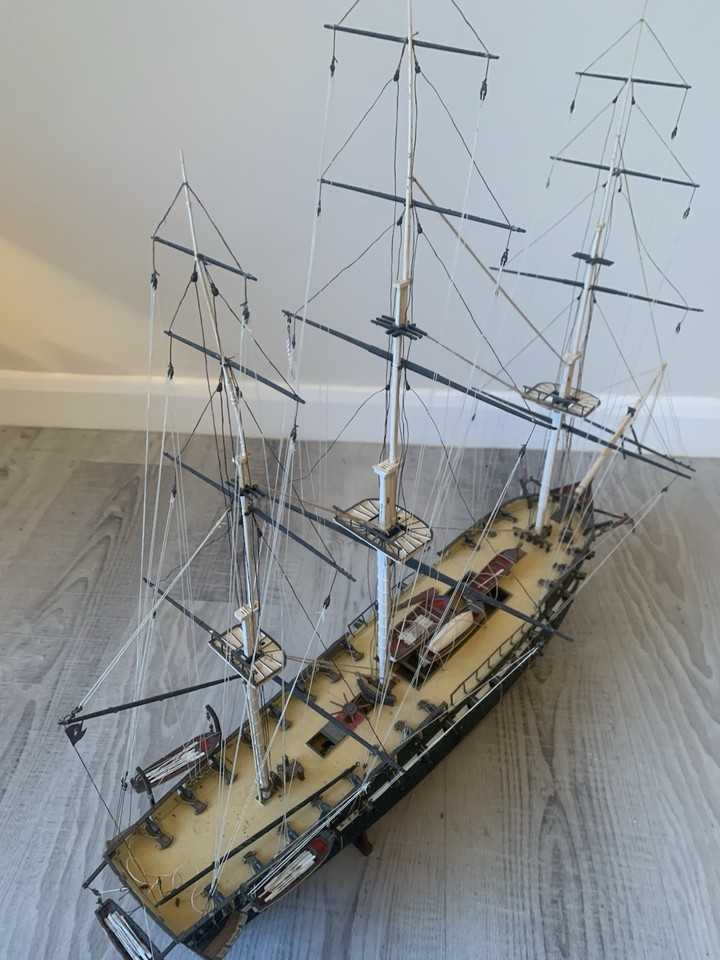 USS Constitution Wooden Model Boat Kit 1:96 Very Fragile Collection ...