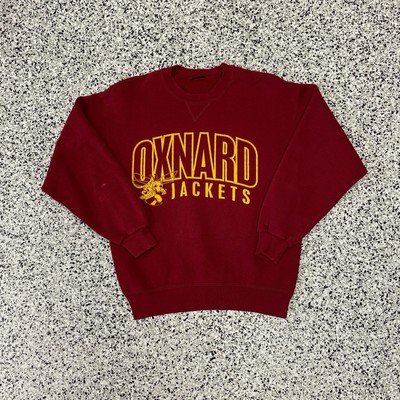 Vintage Oxnard Jackets Sweatshirt Crewneck Red Vintage Sweatshirt ...