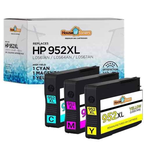 3pk Replacement HP 952XL Ink for Officejet Pro 8717 8718 8720 8724 8725 ...