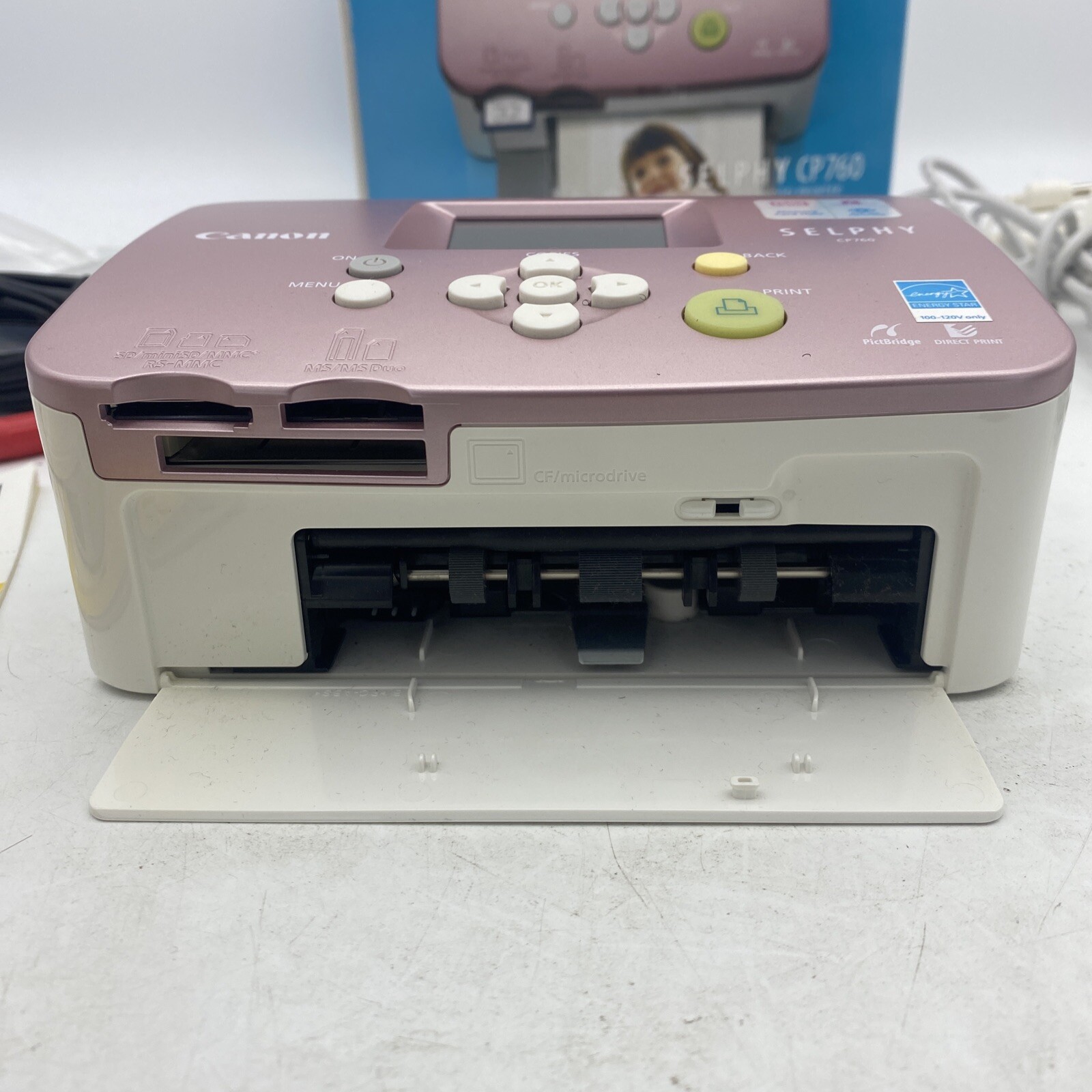 New CANON SELPHY CP760 Compact Photo Printer ~ PINK Special Edition ...