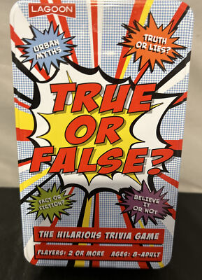 True or False -The Hilarious Trivia Game By Lagoon Group New Open Box ...