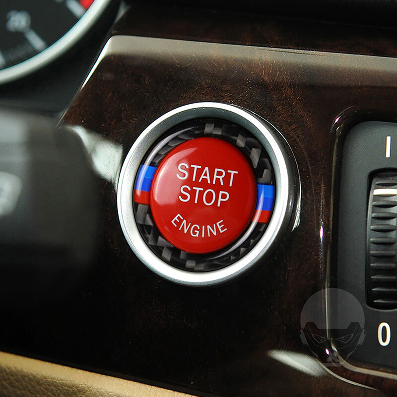 Red Engine Start Stop Button Replace Cover Trim For BMW E90 E70 E60 E84 ...