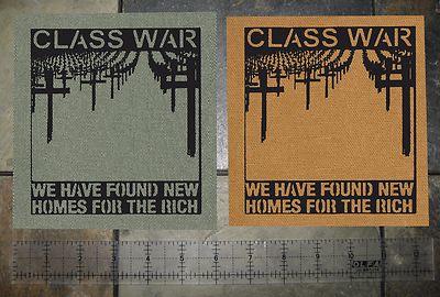 Class War Patch DIY Crust Punk Disclose Dropdead Skitsystem Anarcho D ...