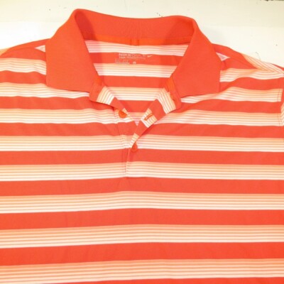 NIKE DRI FIT TOUR PERFORMANCE GOLFING GOLF POLO SHIRT Mens L Red ...