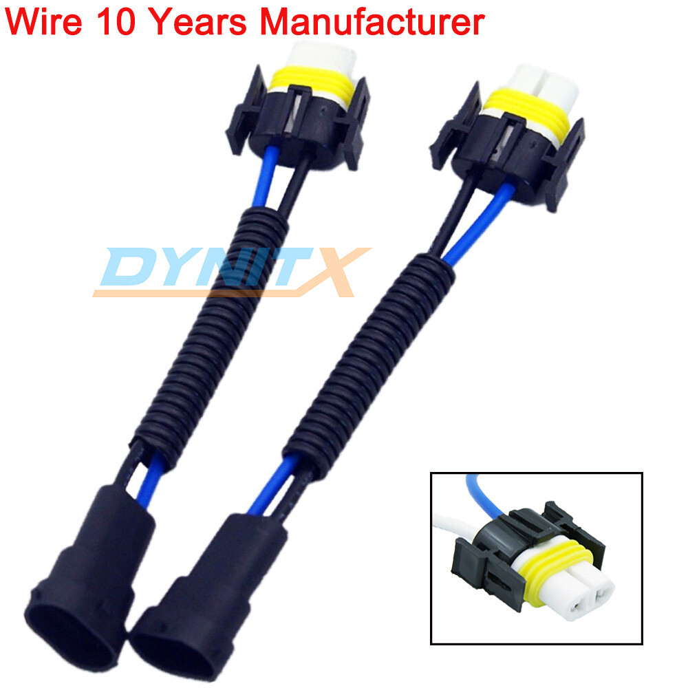 H9 H11 H8 Extension Cable Wire Harness Sockets Adapters Connector For ...