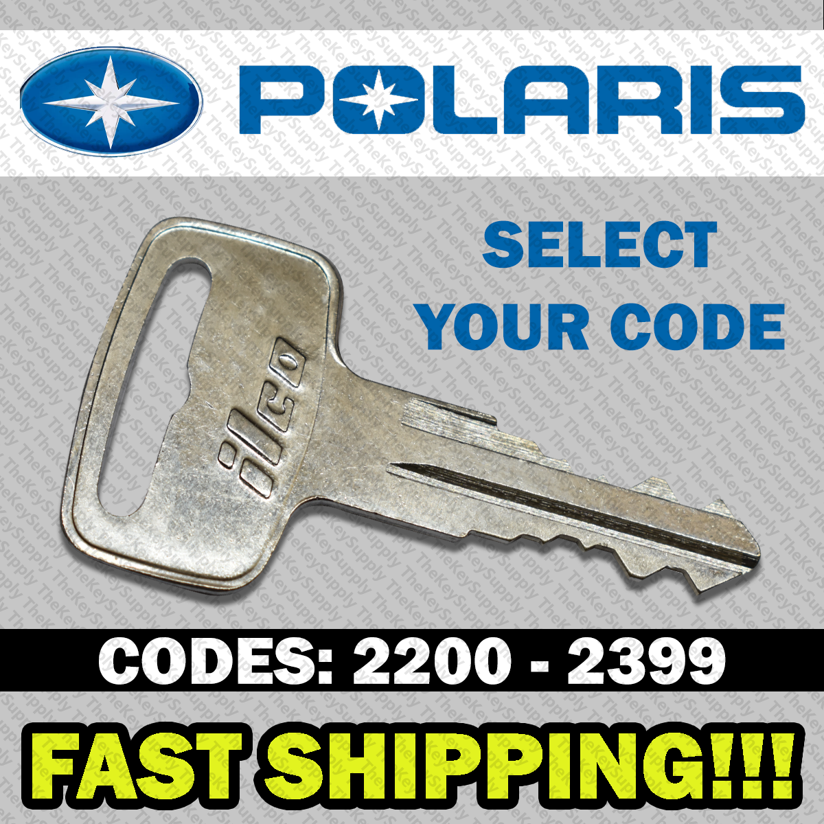 Polaris ATV Ranger RZR Snowmobile Key Cut to Your Code 2200 - 2398 | eBay