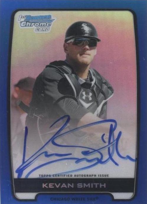 2012 Bowman Chrome - Prospects Autographs Kevan Smith #BCA-KS Blue Refractor /150 (AU, RC) for ...