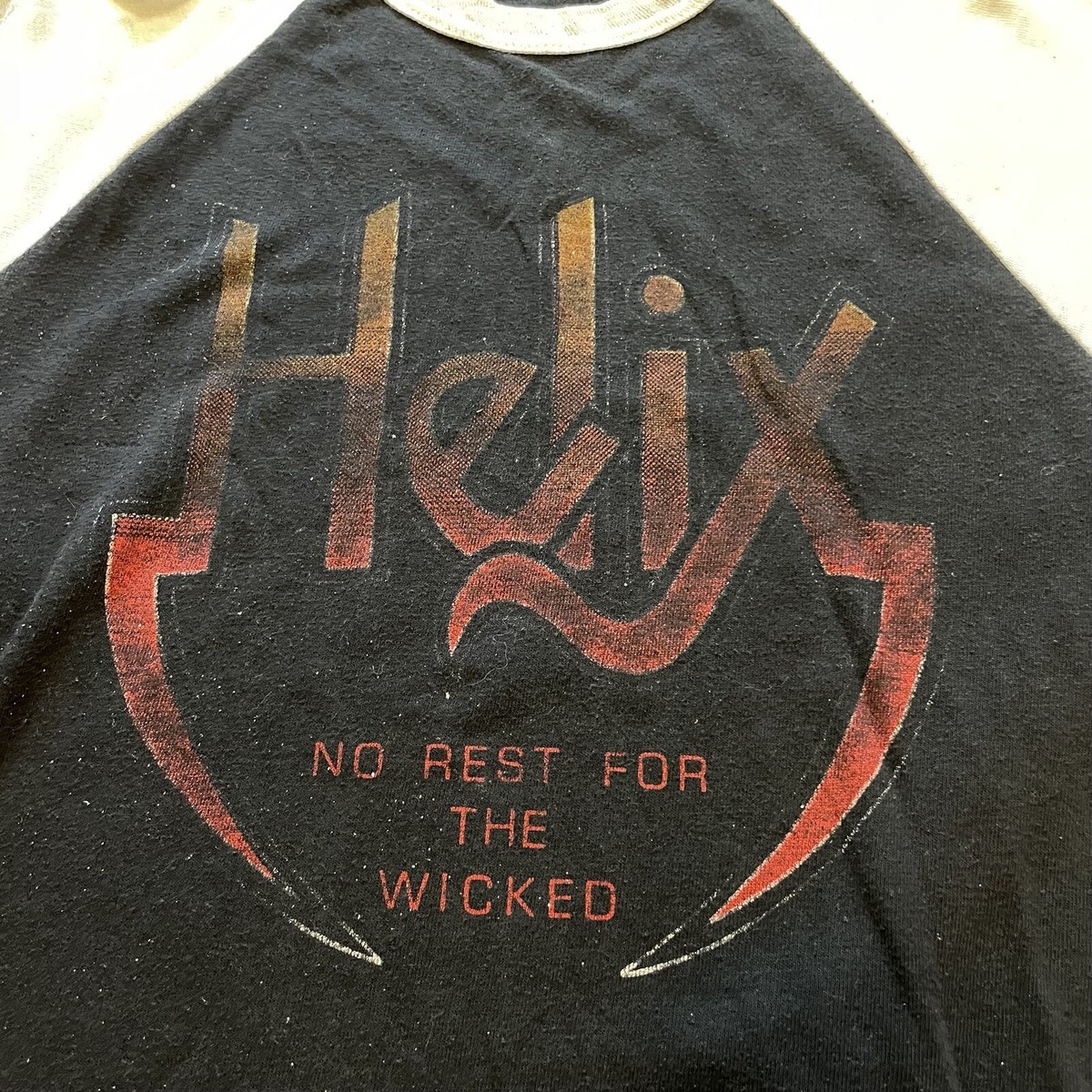Helix Band T Shirts Buy 80's Vintage Helix Long Way To Heaven Bustin'