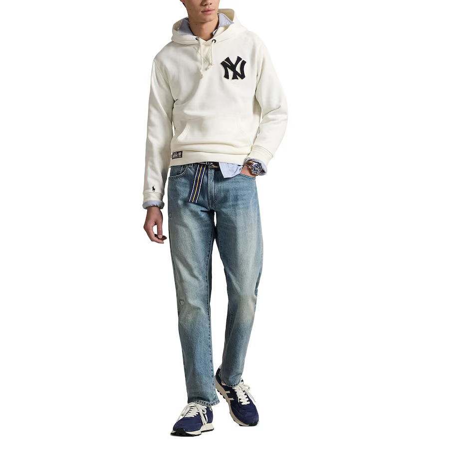 COLLAB Polo Ralph Lauren NEW YORK YANKEES MLB Fleece Hoodie UNISEX NWT ...