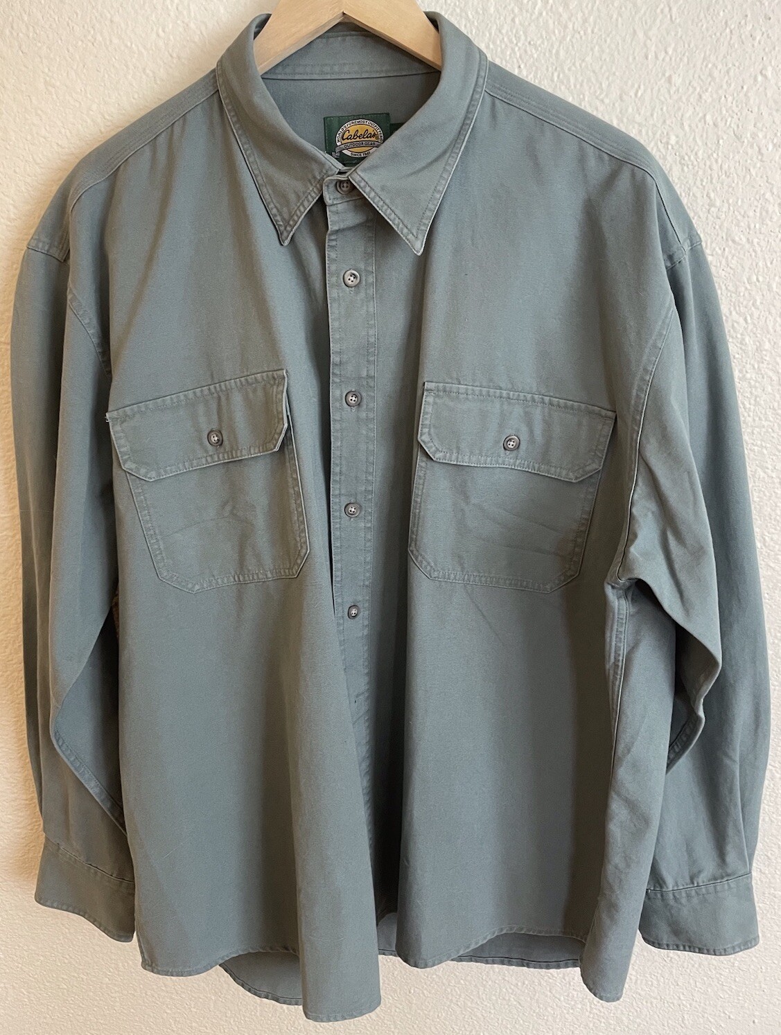 Vintage Cabelas Stonewashed Canvas Green Hunting Butt… - Gem