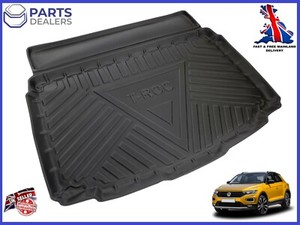 ANTI SLIP BOOT LINER MAT FOR VW T-ROC 2017-2021 TAILORE LOWER LVL BOOT ...