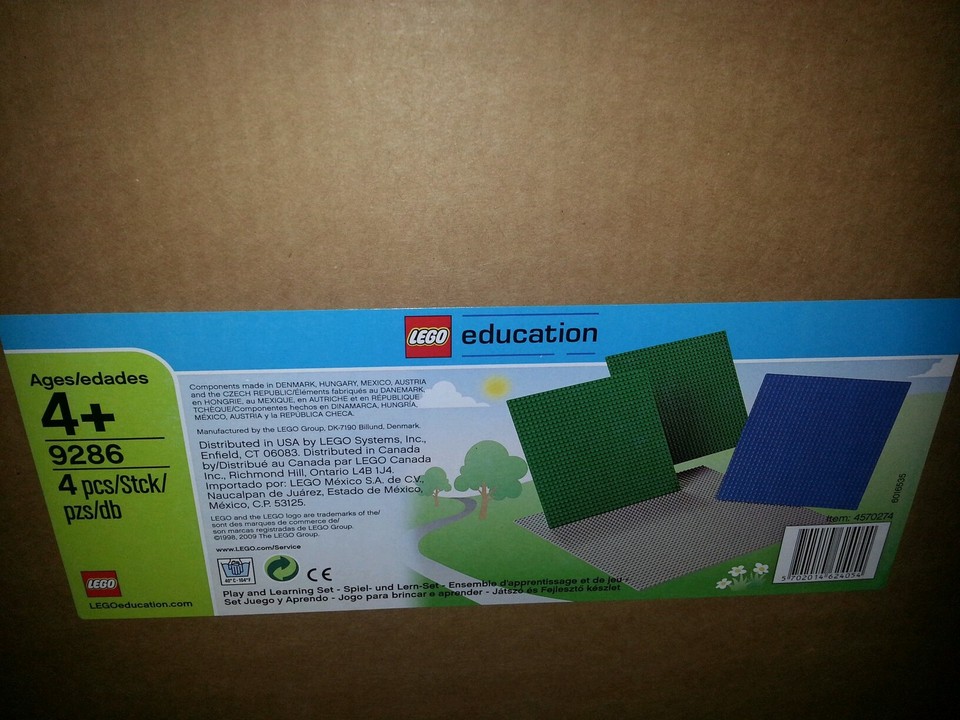 Lego 2 building baseplates Sets 4570274 (9286) blue 620,green 626,light ...