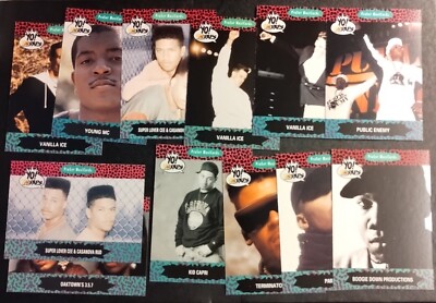 12 Card Lot Rapper Cards Pro Set Yo! MTV Raps Card Rookies 1991 PE ...