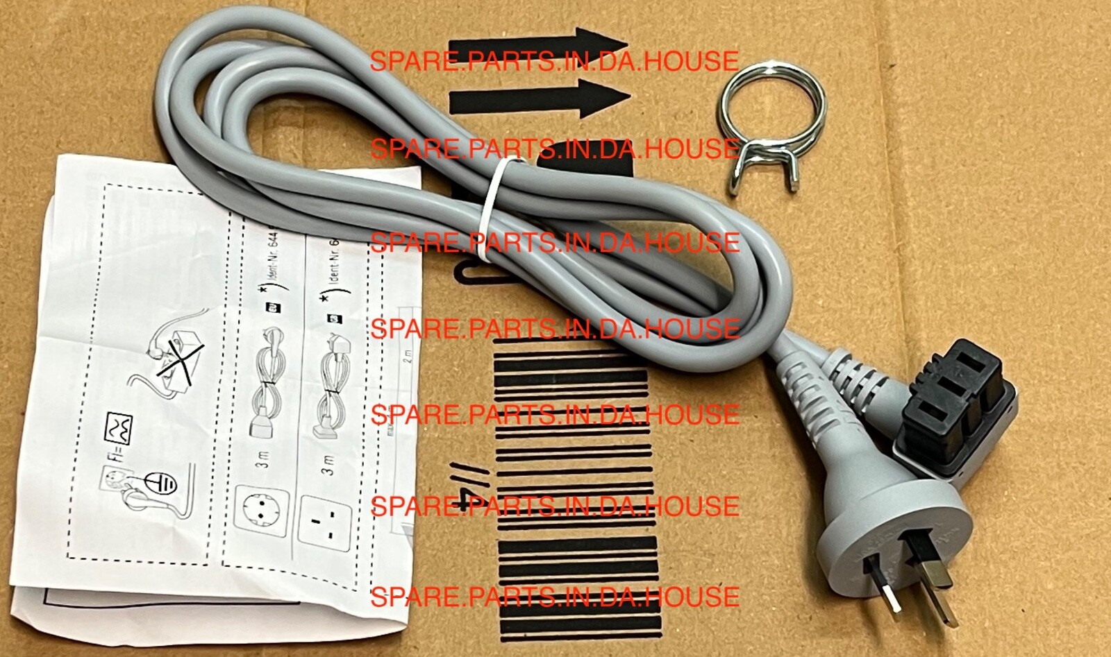 Bosch Dishwasher Power Supply Cable Cord Plug SMI40M05AU/98 SMI40M05AU ...