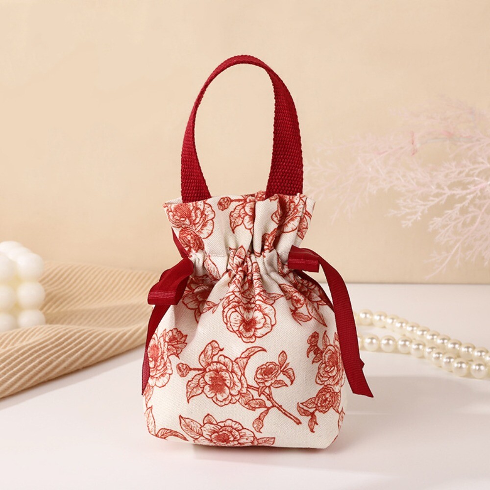 Chinese New Year Wedding Gift Bags Canvas Blessing Packing Drawstring ...