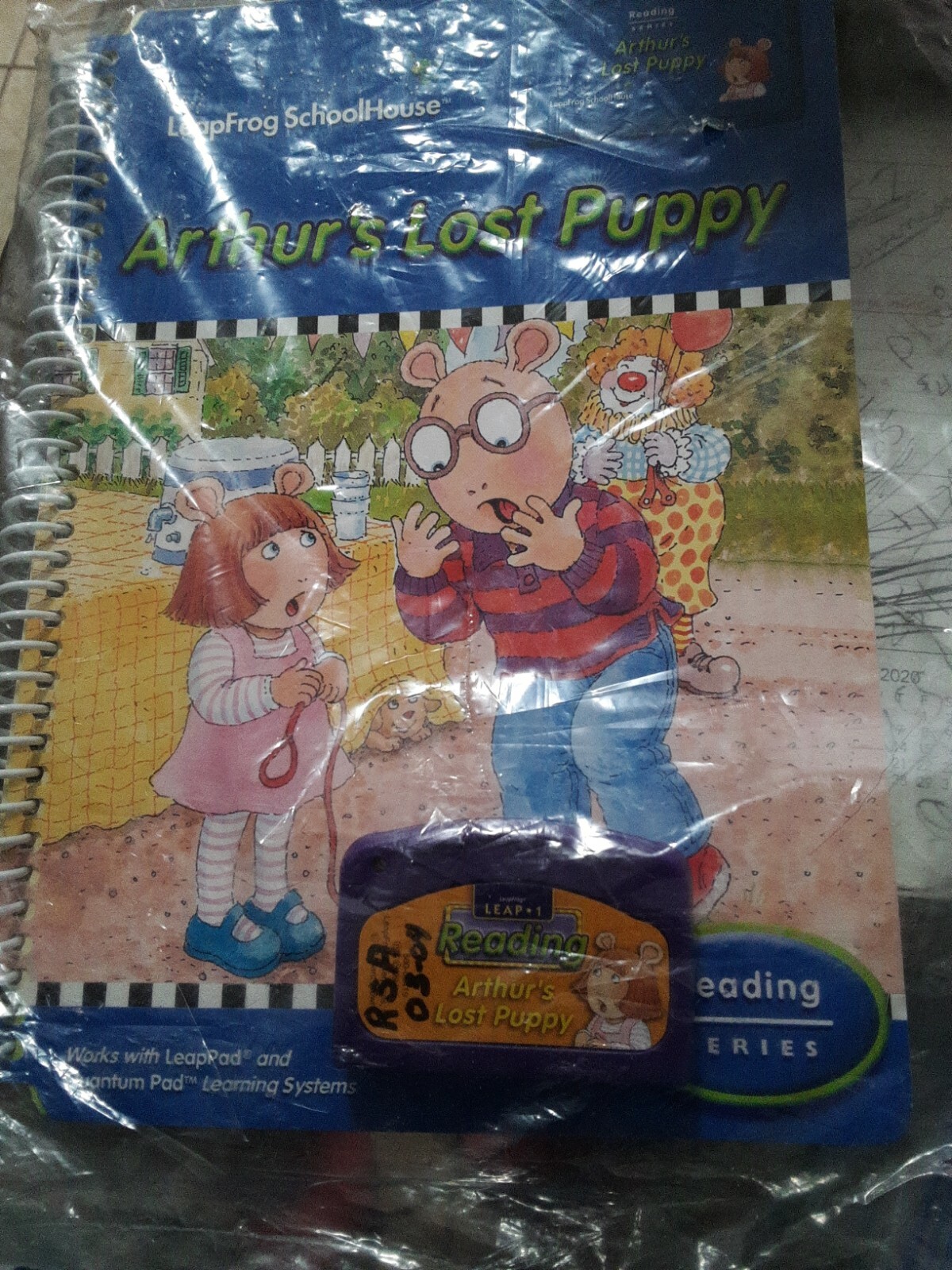 Leapfrog LeapPad Reading ARTHUR'S LOST PUPPY Book & Cartridge Leap 1 ...