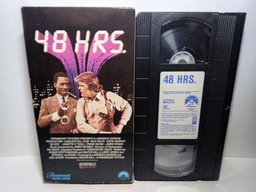 48 Hrs. RARE Paramount Release case 1983 VHS Eddie Murphy Nick Nolte ...