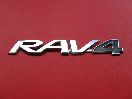 13 14 15 16 17 18 TOYOTA RAV4 REAR CHROME EMBLEM LOGO BADGE SIGN USED ...