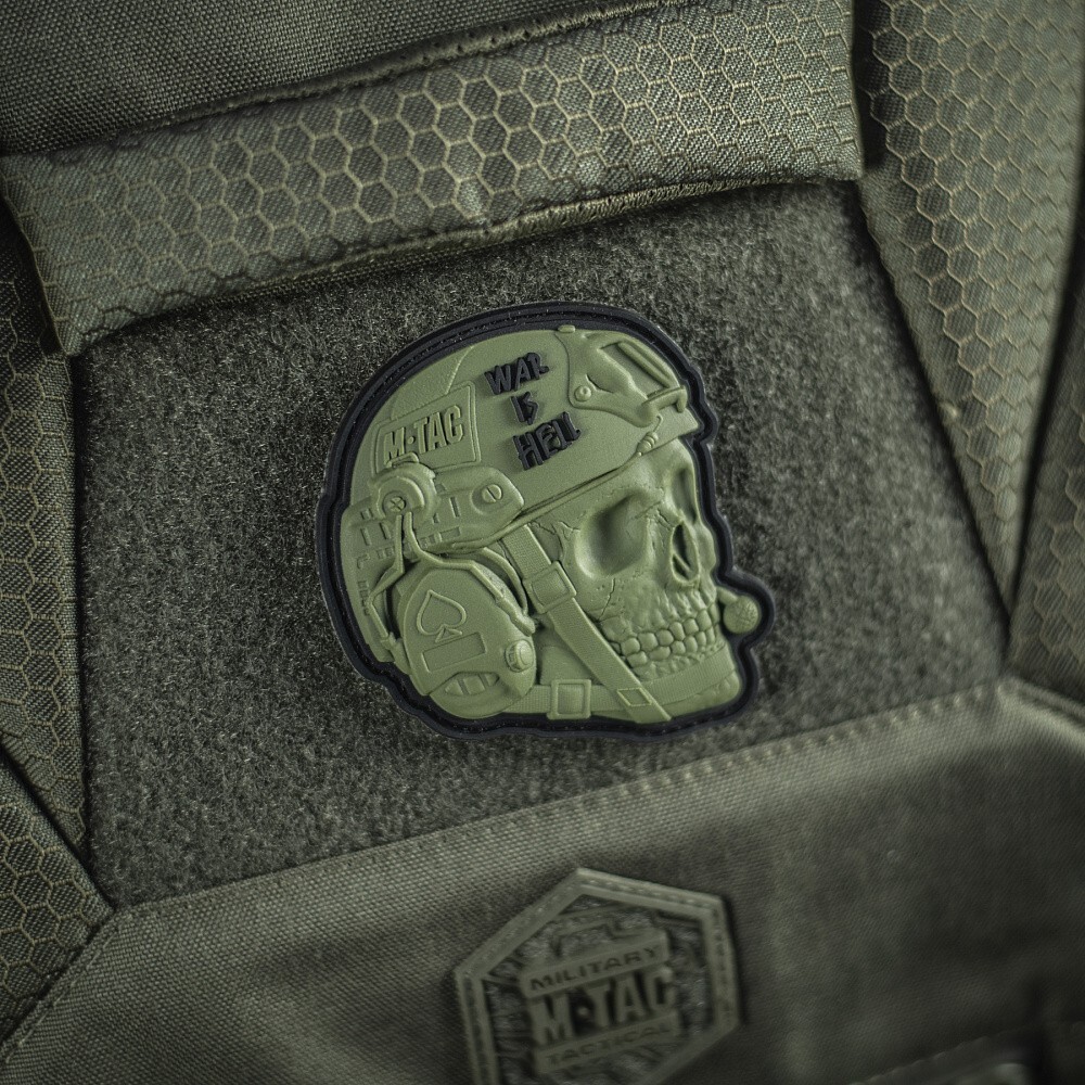 OPERATOR SKULL 3D Ukrainian Morale Patch MILITARY Tactical PVC WAR IS HELL green | eBay
