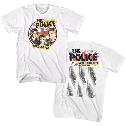 The Police Rock Band World Tour Dates 1979 Men s T Shirt Concert Merch ...