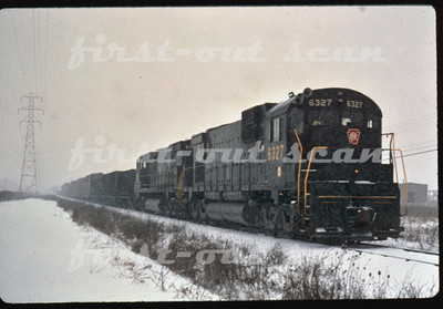 R DUPLICATE SLIDE - Pennsy PRR 6327 ALCO C-630 w/ Frt in Snow | eBay