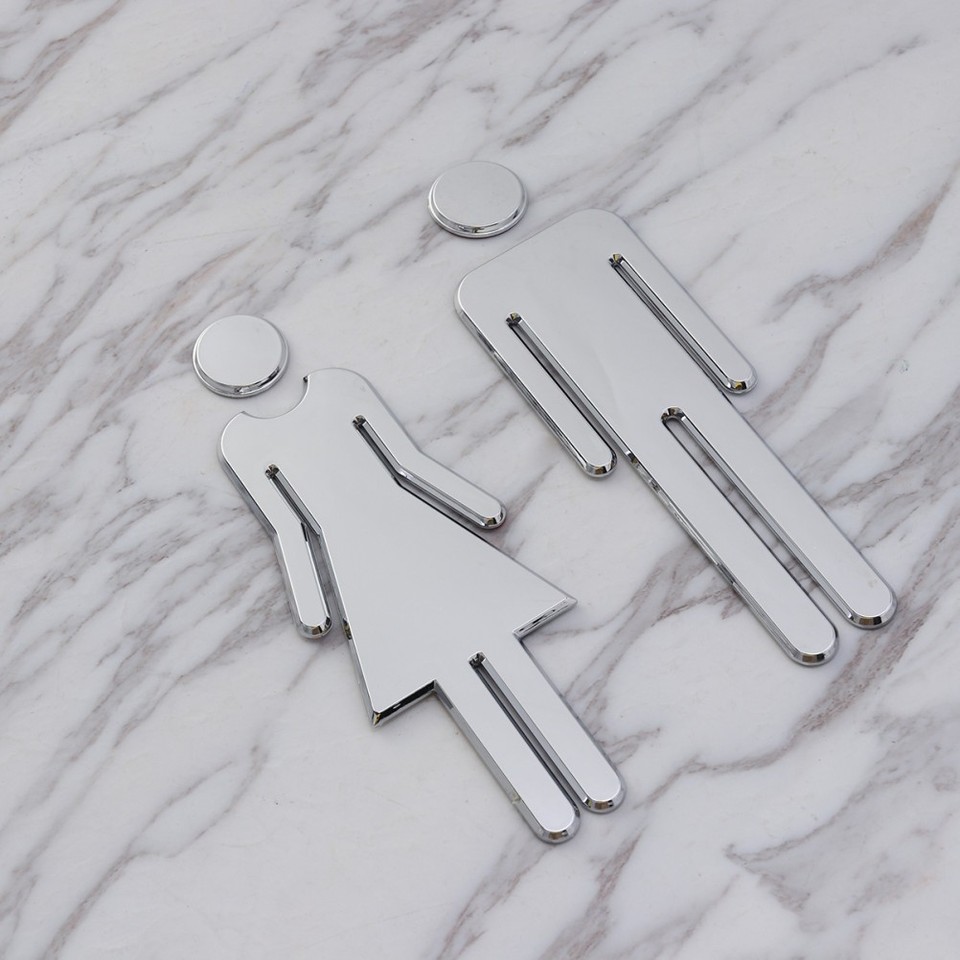 20 Cm Restroom Sign Men and Women Toilet Male Female Bathroom Signs ...