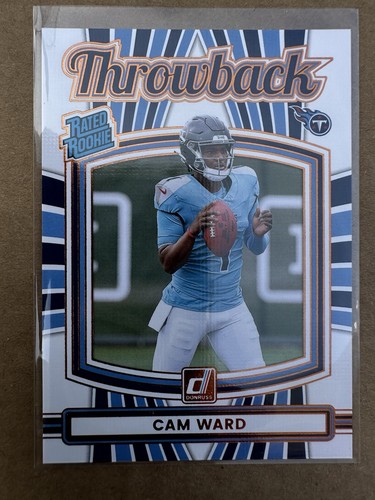 2025 Panini Donruss - Cam Ward - Rated Rookie Throwback - Titans | eBay
