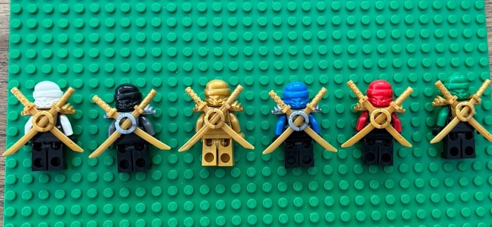 Lego Ninjago The Final Battle Jay Kai Cole Zane Lloyd Minifigures Lot ...