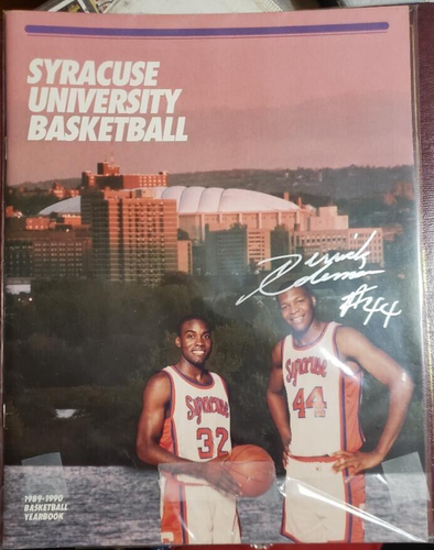 *NEW*1989-90 SYRACUSE ORANGE BASKETBALL MEDIA GUIDE Autographed ...