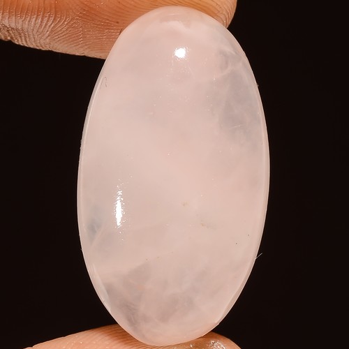 Natural Rose Quartz Oval Shape Cabochon Loose Gemstone 40 Ct 31X17X8 mm ...