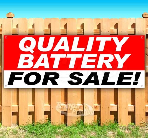 QUALITY BATTERY FOR SALE Advertising Vinyl Banner Flag Sign Many Sizes ...