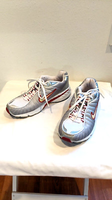 Nike Jet Stream Women's Running Shoes Metallic Silver White & Red Size ...