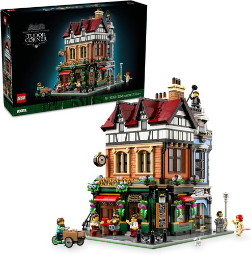 Icons Tudor Corner Building Set for Adults 18+ - DIY Miniature House ...