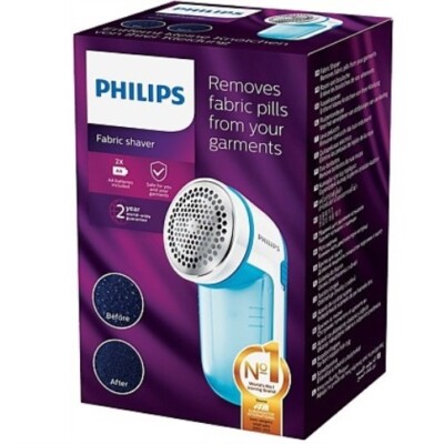 Philips Portable Fabrics Shaver Clothes Sweater Lint Pill Fluff Remover ...
