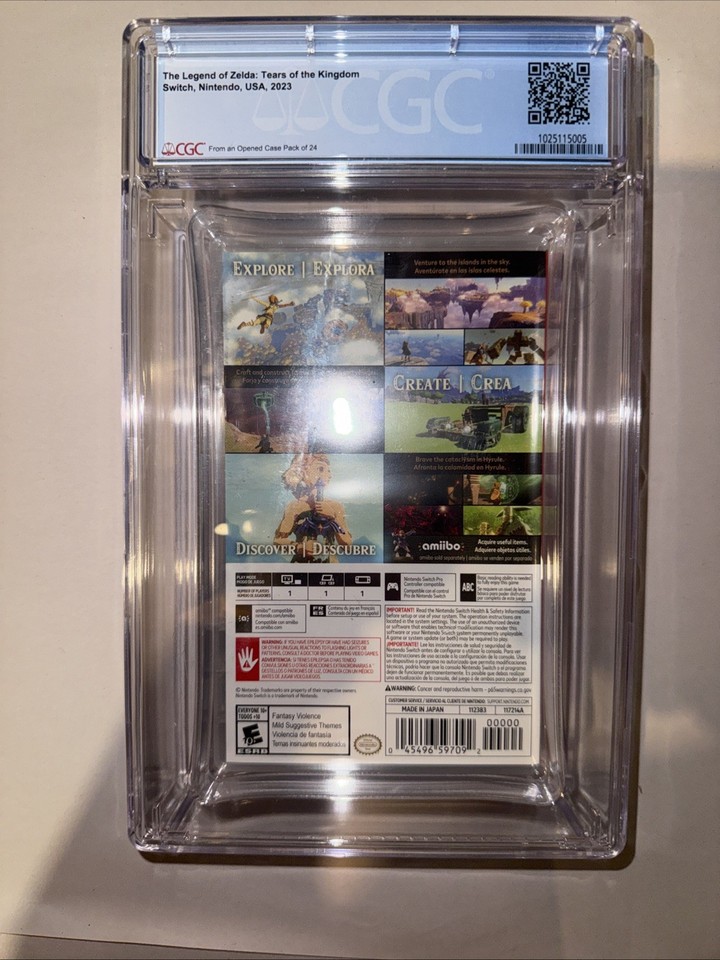 PERFECT GRADE CGC 10 A++ The Legend of Zelda: Tears of the Kingdom ...