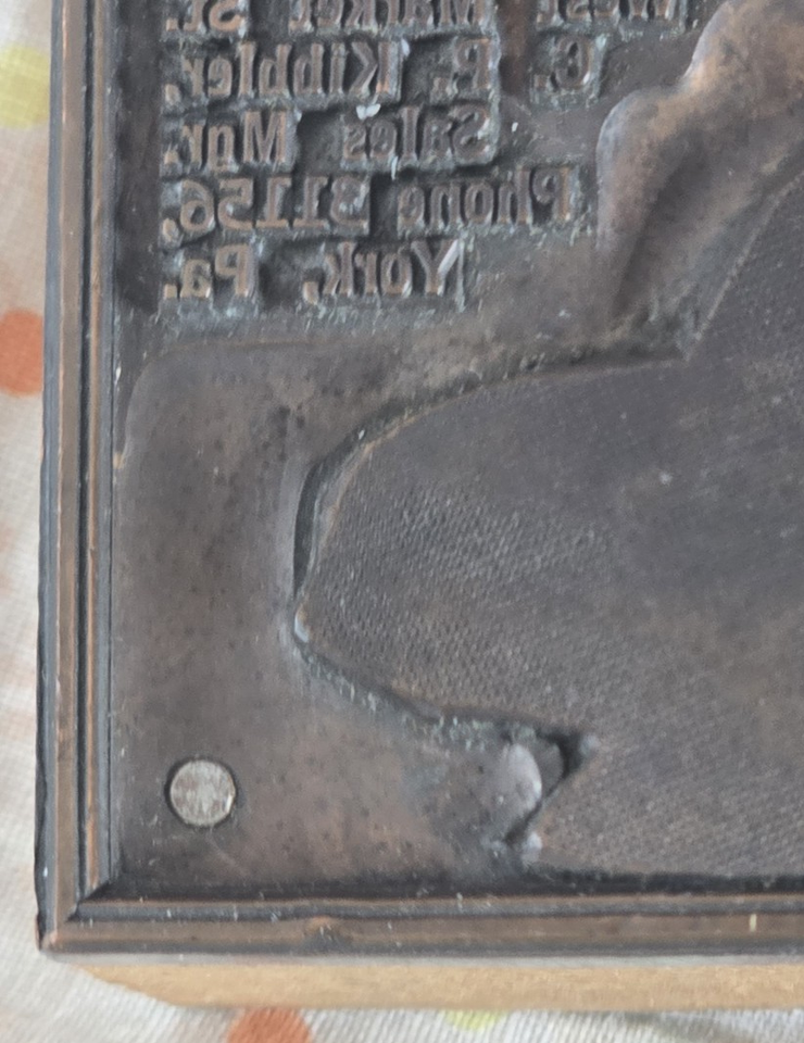 1930s Letterpress Printing Block New Freedom York PA RAISE REX RABBITS ...