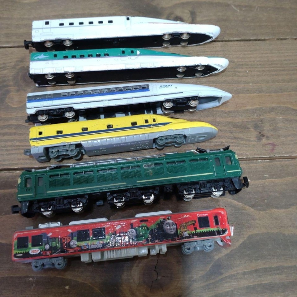 6pc Long Tomica Train Set Dr. Yellow Hayabusa Thomas Lot Diecast | eBay