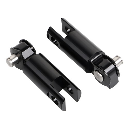Black Foot Peg Mount Extensions For Harley Electra Road Glide Softail ...