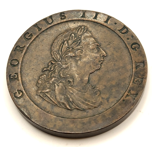 1797 Cartwheel Penny George III Large Copper Coin Britannia Better ...