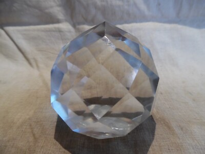 Paperweight Faceted Cut Clear Crystal Teardrop | eBay