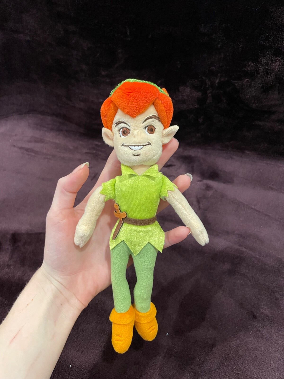 JAPAN DISNEY STORE Peter Pan Plush Keychain Bag Charm NEW RETIRED HTF ...