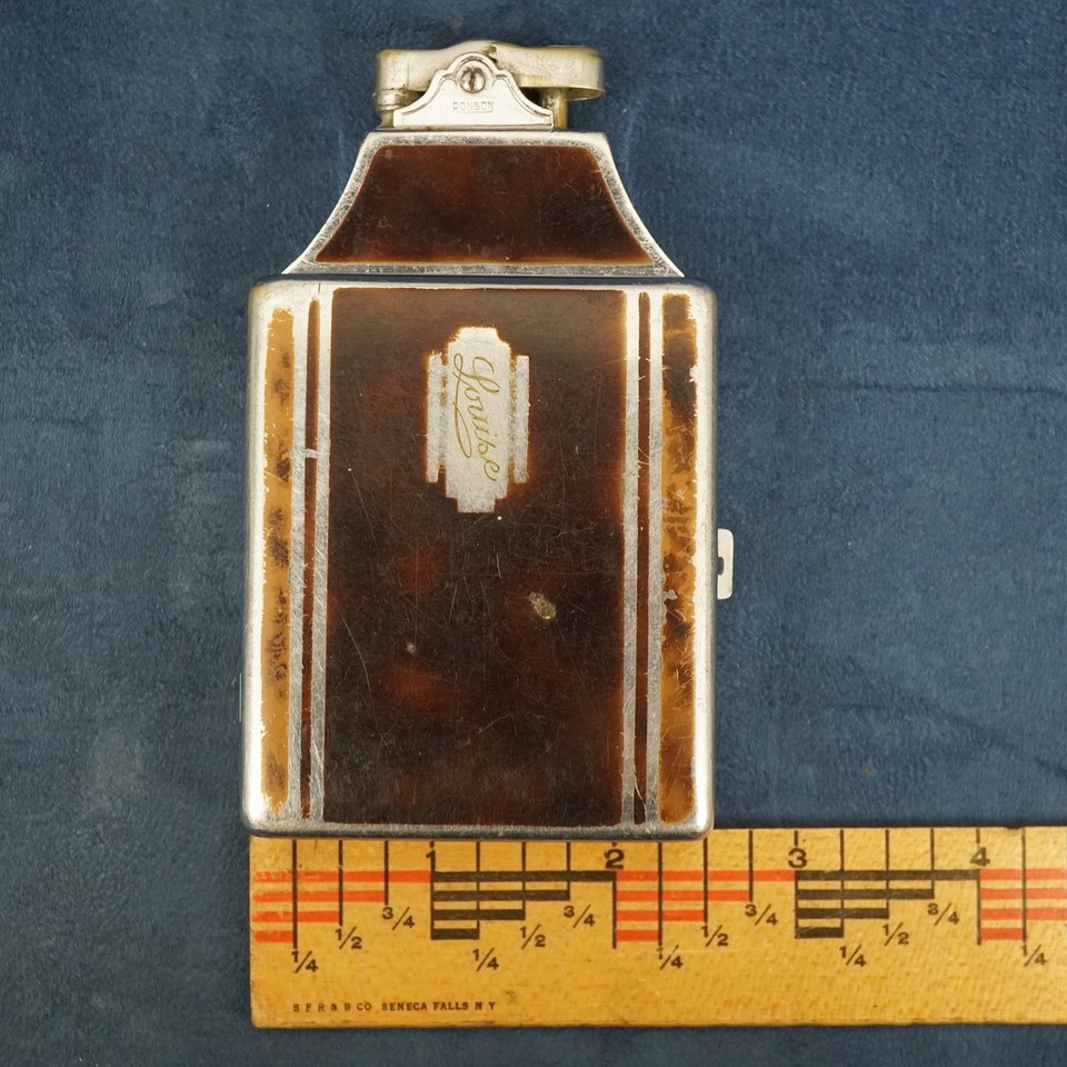 Vintage Ronson Mastercase Art Deco Lighter/Cigarette Case Combo - Free ...