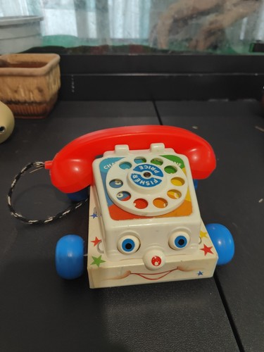 Fisher Price Vintage Chatter Telephone Rotary Dial Toy Phone 1985 Works ...