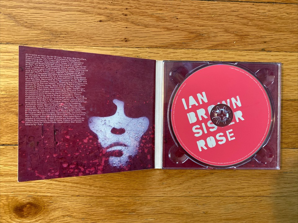 Ian Brown Sister Rose EP CD Single 4 Song EP Fiction Records Stone ...
