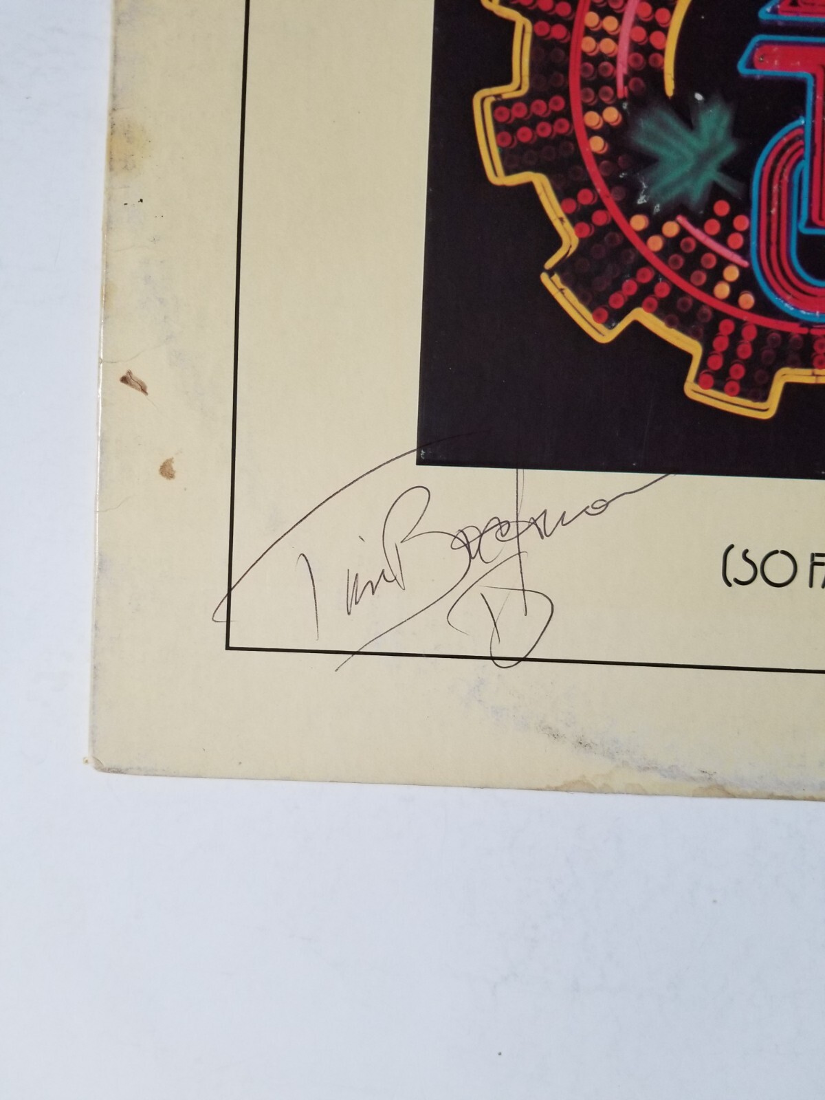 Tim Bachman of Bachman-Turner Overdrive SIGNED Best of B.T.O. Vinyl JSA ...