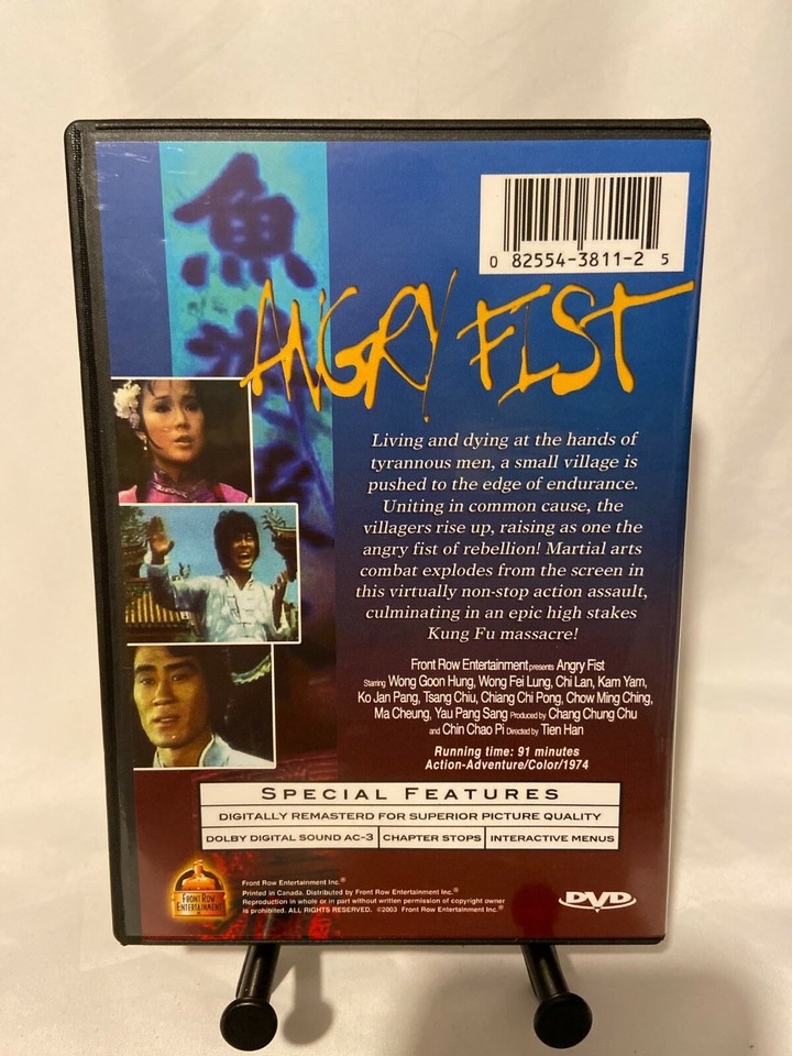 Angry Fist - RARE-DVD -Wong Goon Hung | eBay