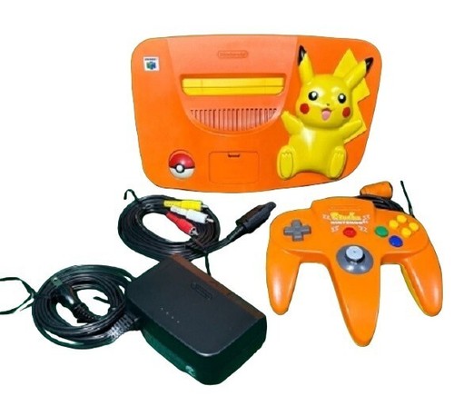Nintendo 64 Pokemon Pikachu Console Orange Used Tested | eBay