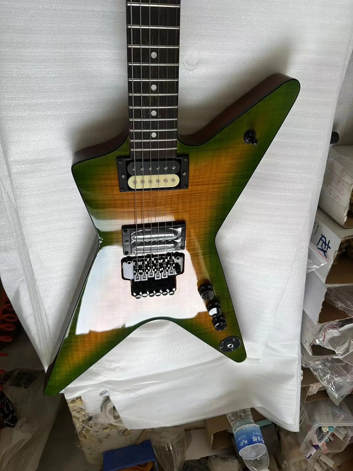 Quality Custom Dean Dimebag "Dime Slime" Electric Guitar Flame Maple ...